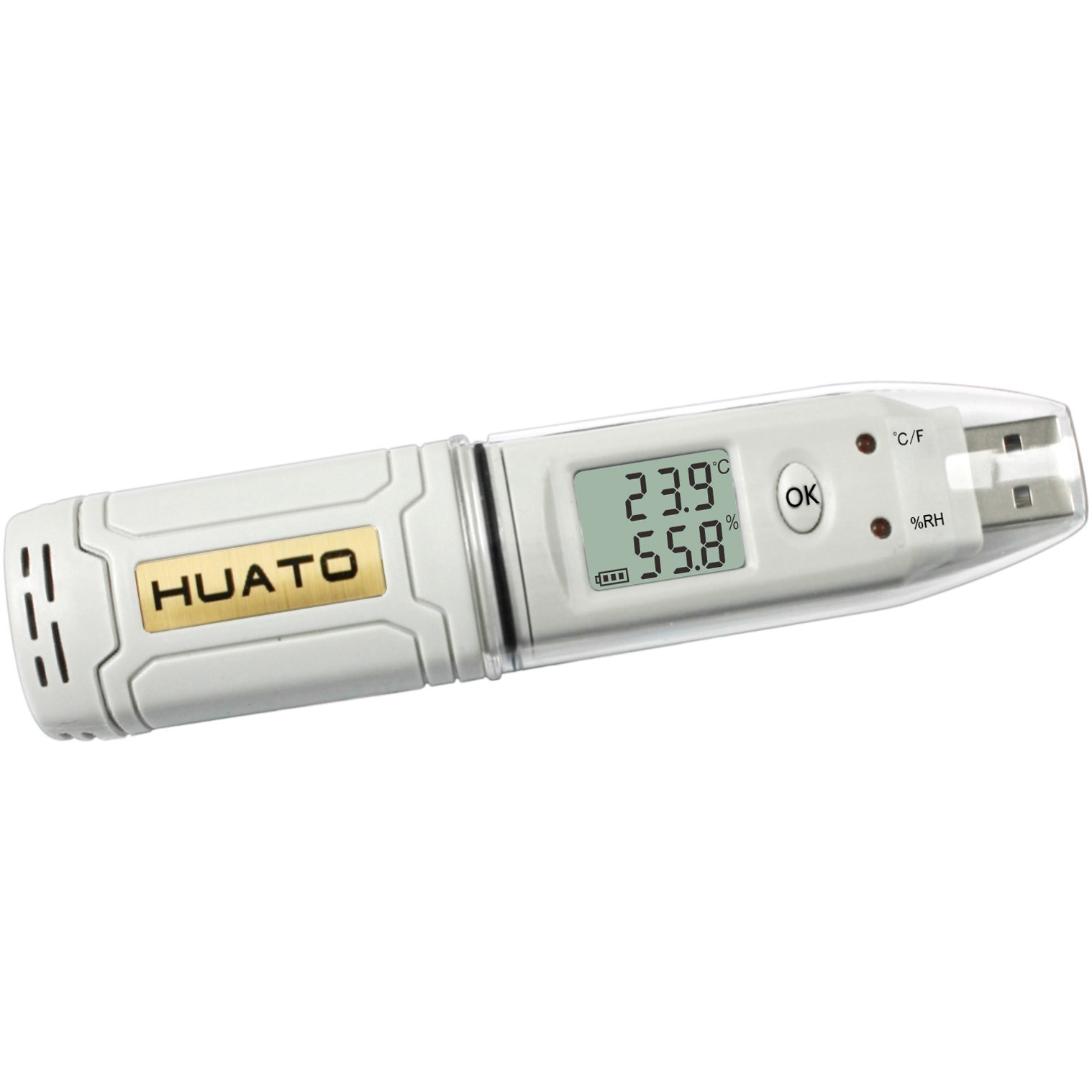 Mini Design Usb Thermometer Data Logger , Humidity Data Logger Usb Type