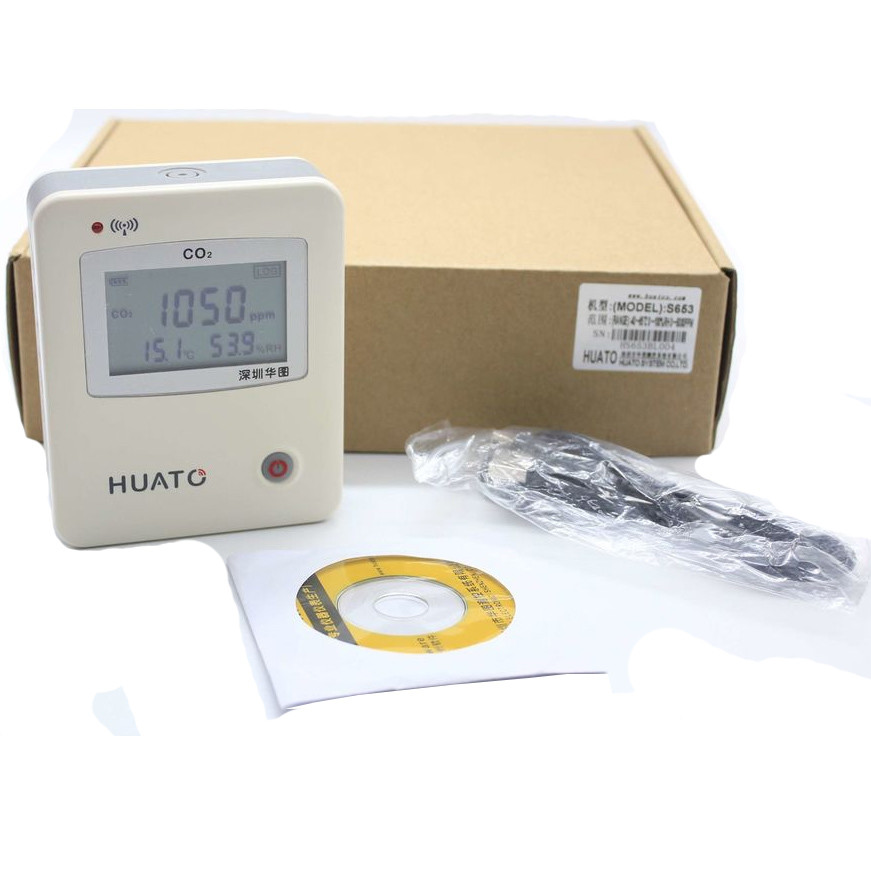 Indoor Air Quality CO2 Data Logger For Measuring Recording Temperature Humidity