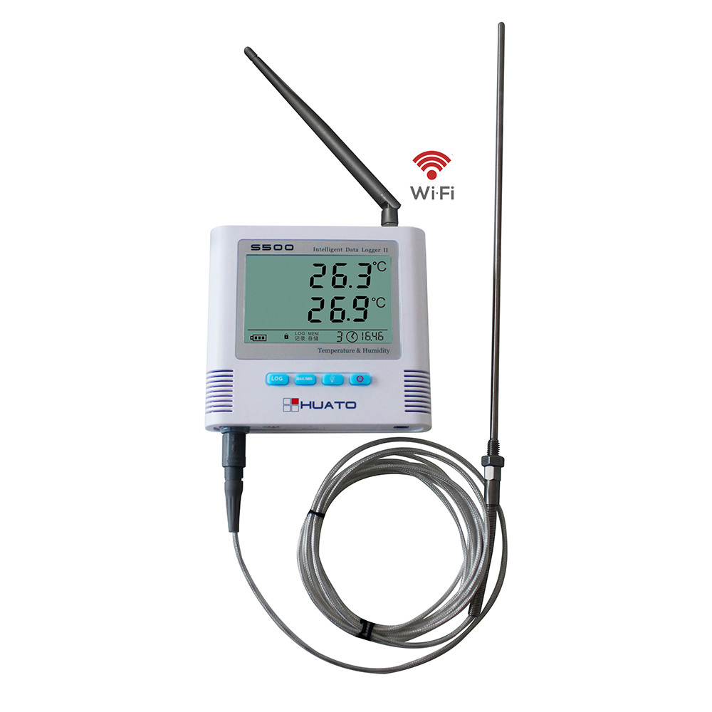 White Color Wifi Temperature And Humidity Data Logging Sensor Oem Odm