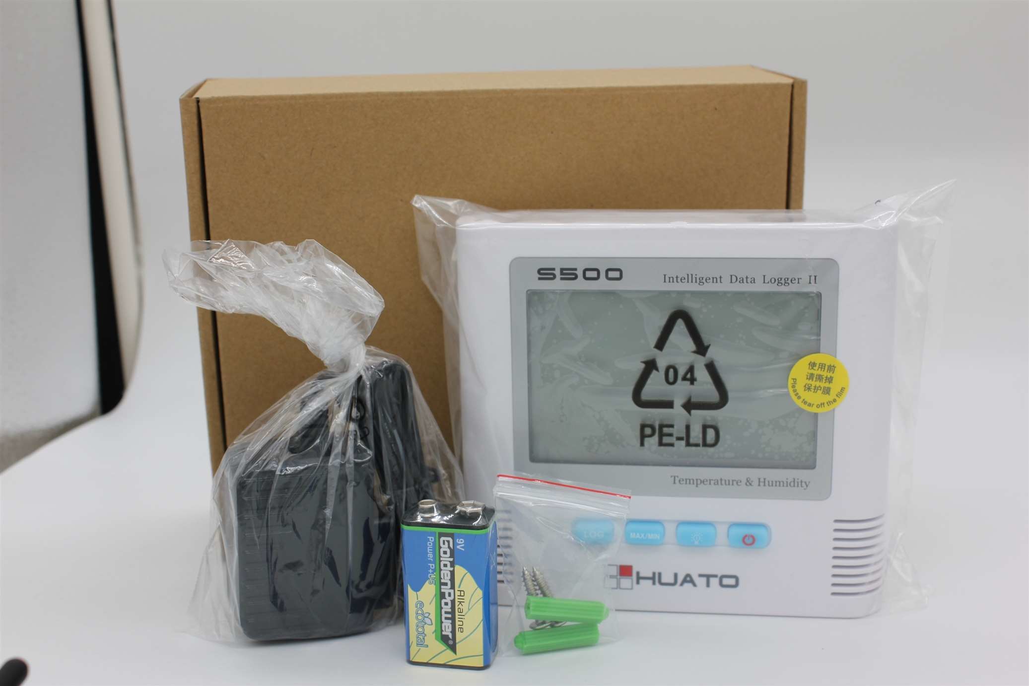 HUATO S500 USB Temperature Humidity Data Logger Recorder 20736 Points ...