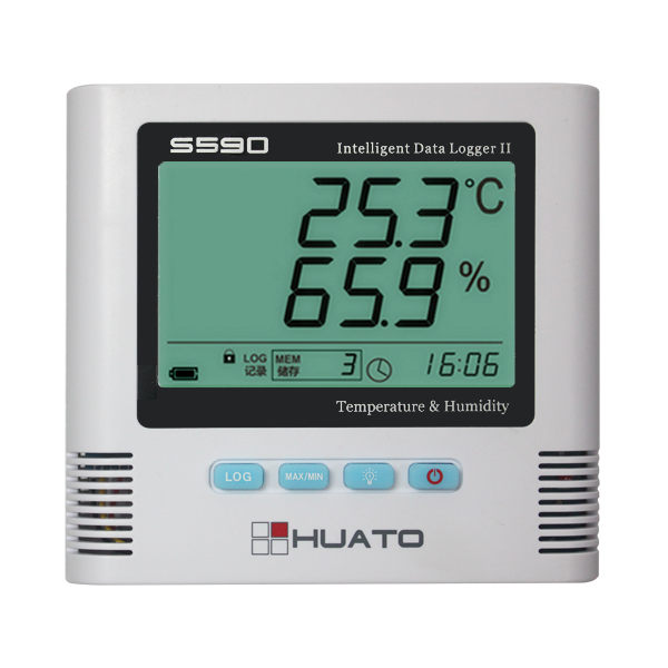 External ±0.1℃ Accuracy Sensor Record 86000 data Temperature Humidity Data Logger