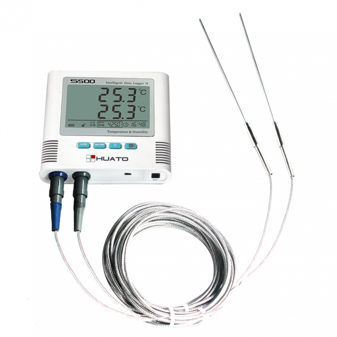 Dual PT100 External Sensor Oven Temperature Data Logger With Analyzed ...