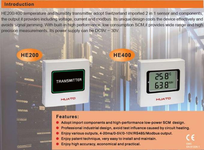High Precision Temperature And Humidity Monitor / Humidity Measuring Device