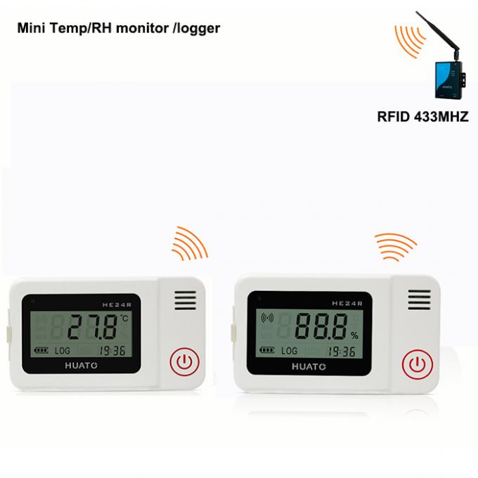 RFID 433Mhz wireless temperature humidity data logger monitoring system ...